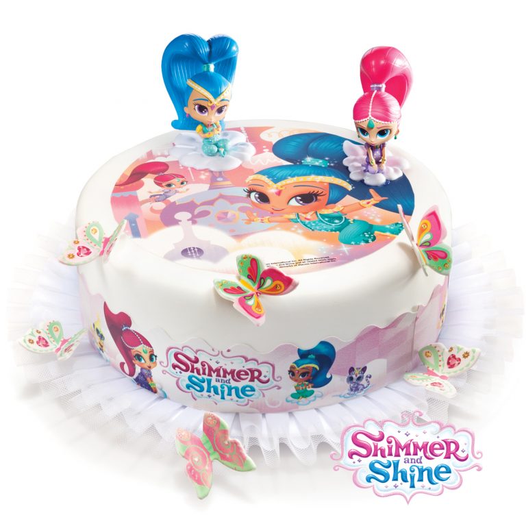 SHIMMER AND SHINE ΣΧΕΔΙΟ ΓΙΑ ΤΟΥΡΤΑ ΓΕΝΕΘΛΙΩΝ - Kardasis Decorations