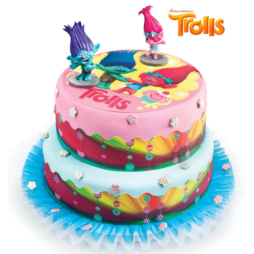 TROLLS ΣΧΕΔΙΟ ΓΙΑ ΤΟΥΡΤΑ ΓΕΝΕΘΛΙΩΝ - Kardasis Decorations