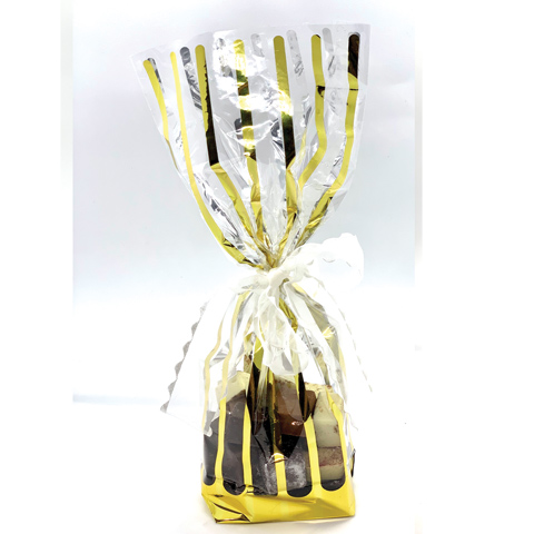ΣΑΚΟΥΛΑΚΙΑ ΜΕ ΧΡΥΣΕΣ ΓΡΑΜΜΕΣ ΜΕ ΒΑΣΗ 12*27,5 - Kardasis Decorations