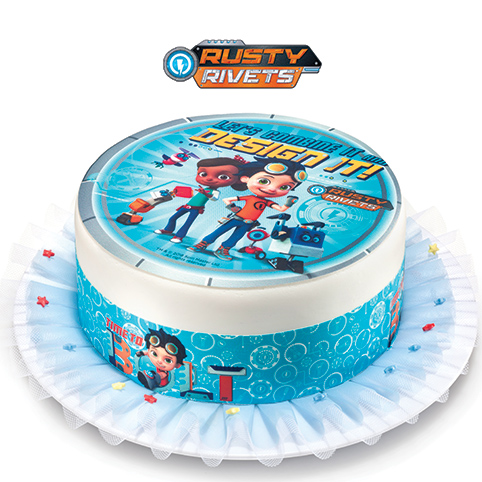 CAKE DECORATION RUSTY RIVETS - Kardasis