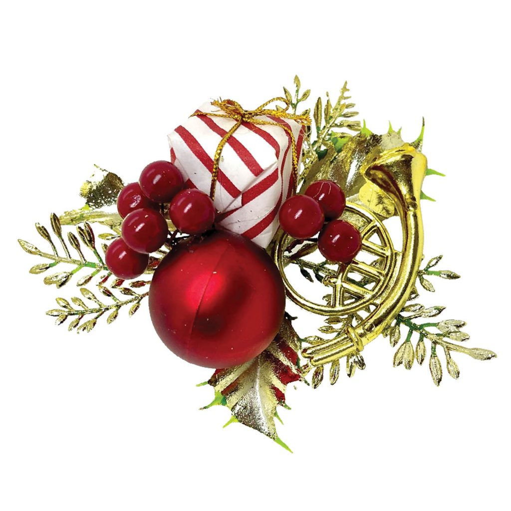 ΣΥΝΘΕΣΗ ΧΡΙΣΤΟΥΓΕΝΝΙΑΤΙΚΗ ΧΡΥΣΗ ΜΕ ΜΟΥΣΙΚΟ ΟΡΓΑΝΟ ΜΠΑΛΑ ΚΑΙ ΔΩΡΟ - Kardasis Decorations