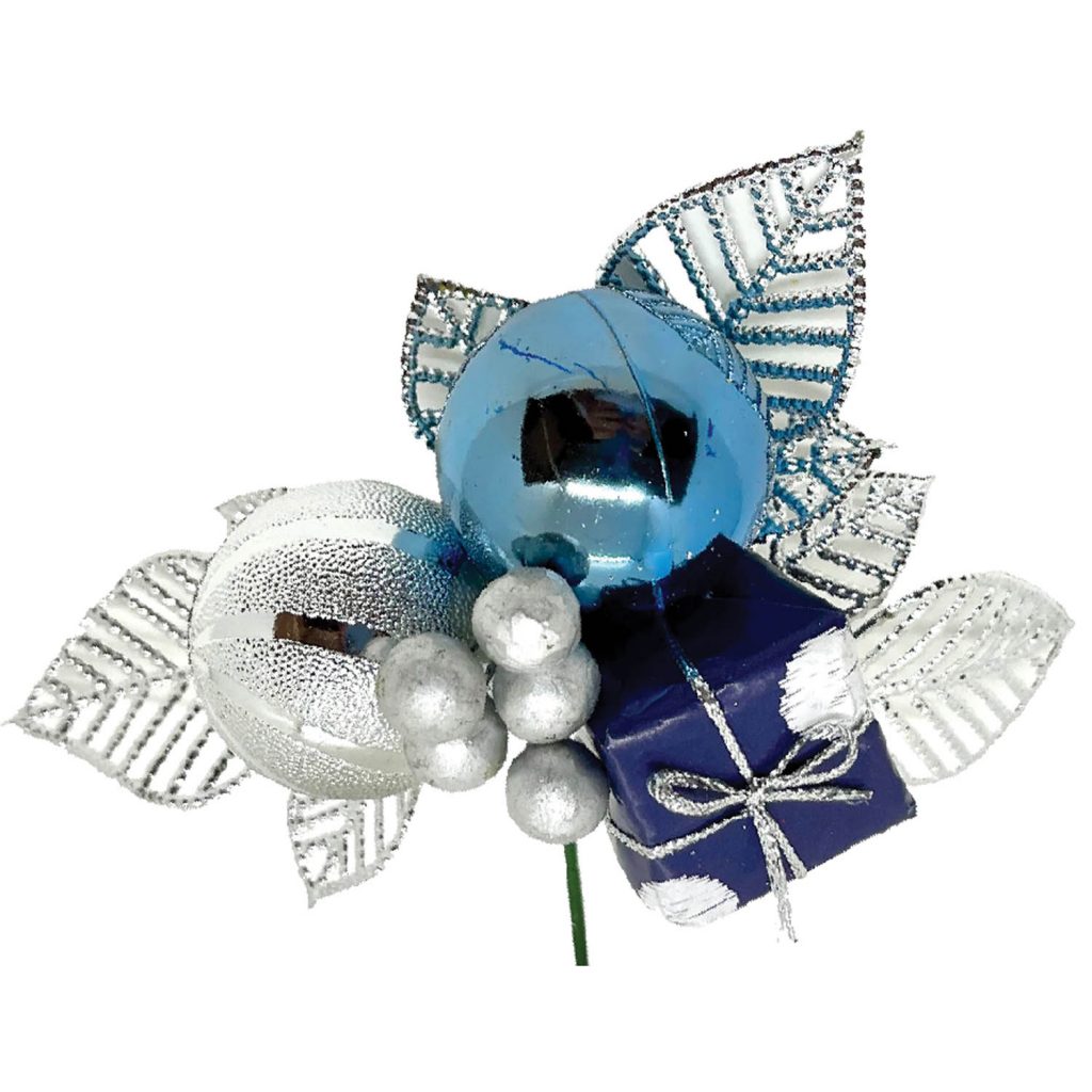 ΣΥΝΘΕΣΗ ΧΡΙΣΤΟΥΓΕΝΝΙΑΤΙΚΗ ΜΠΛΕ ΜΕ ΑΣΗΜΙ - Kardasis Decorations