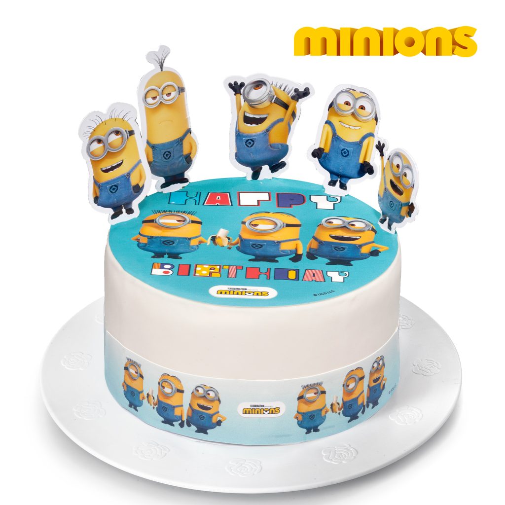 MINIONS HAPPY BIRTHDAY ΣΧΕΔΙΟ ΓΙΑ ΤΟΥΡΤΑ ΓΕΝΕΘΛΙΩΝ - Kardasis Decorations