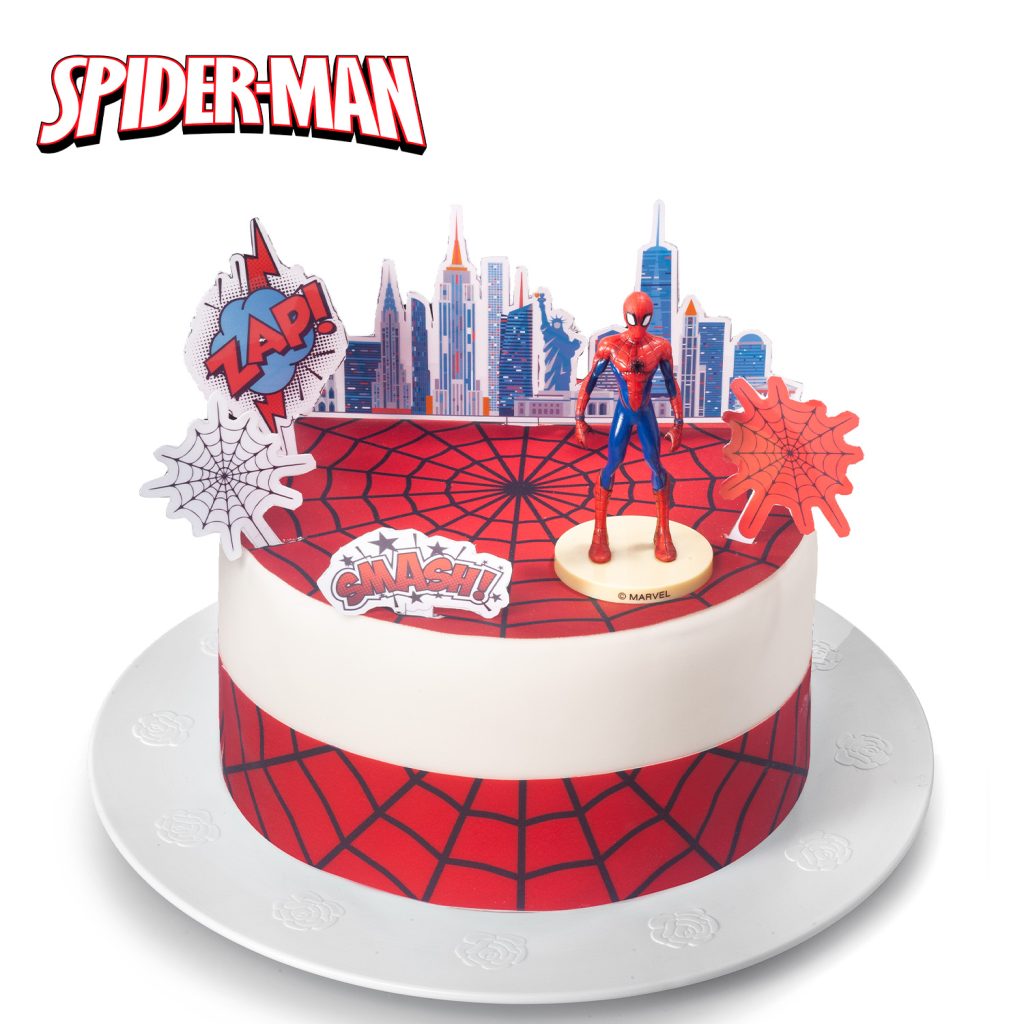 SPIDERMAN ΙΣΤΟΣ ΣΧΕΔΙΟ ΓΙΑ ΤΟΥΡΤΑ ΓΕΝΕΘΛΙΩΝ - Kardasis Decorations