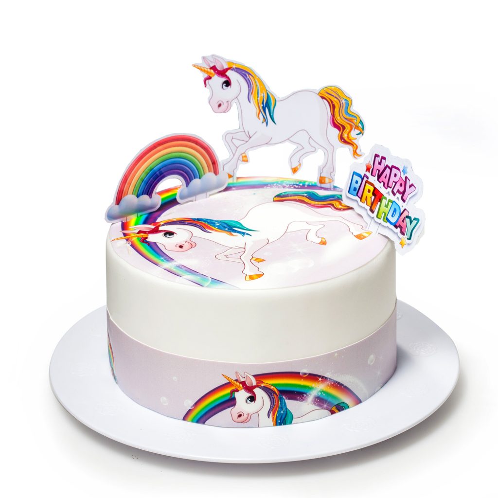 UNICORN ΜΕ ΟΥΡΑΝΙΟ ΤΟΞΟ ΣΧΕΔΙΟ ΓΙΑ ΤΟΥΡΤΑ ΓΕΝΕΘΛΙΩΝ - Kardasis Decorations