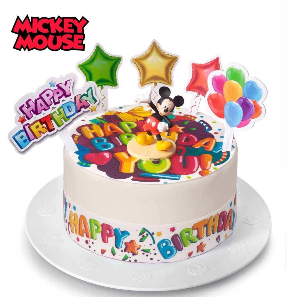 MICKEY HAPPY BIRTHDAY ΣΧΕΔΙΟ ΓΙΑ ΤΟΥΡΤΑ ΓΕΝΕΘΛΙΩΝ - Kardasis Decorations