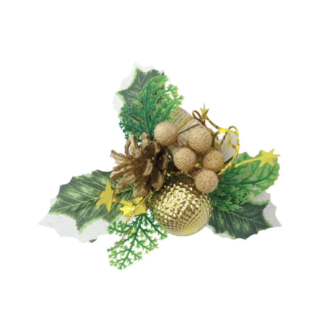 ΜΠΟΥΝΤΟΥΝΙΕΡΑ ΜΕ ΧΡΥΣΗ ΜΠΑΛΑ ΚΑΙ ΔΩΡΟ ΜΕ ΧΡΥΣΑ ΑΣΤΕΡΙΑ - Kardasis Decorations