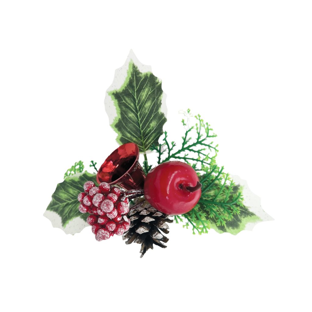 ΜΠΟΥΝΤΟΥΝΙΕΡΑ ΜΕ ΚΟΚΚΙΝΟ ΦΡΟΥΤΟ, ΚΟΚΚΙΝΗ ΚΑΜΠΑΝΑ ΚΑΙ ΚΟΥΚΟΥΝΑΡΙΑ - Kardasis Decorations